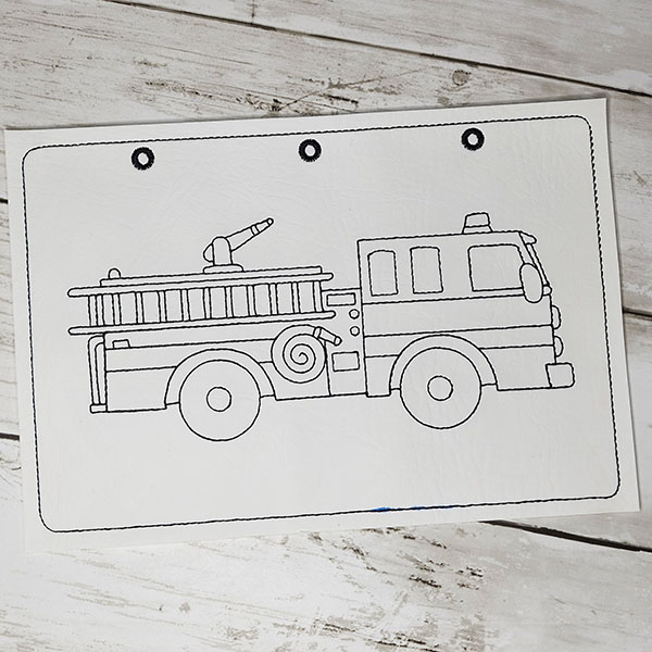 ITH Embroidery Color Pages First Responder Design Set