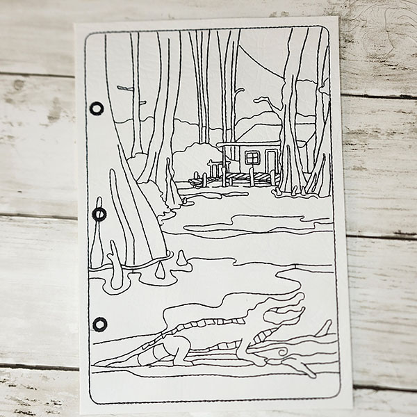 ITH Embroidery Color Pages Swamp Design Set