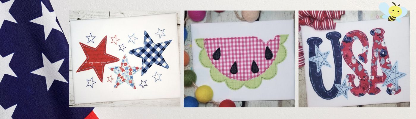 Big Bee Applique Machine Embroidery and Applique Designs, Melissa Bryan ...