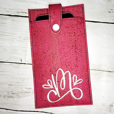 In the Hoop Embroidery Phone Case for 6x10 Hoop