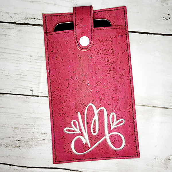 In the Hoop Embroidery Phone Case for 6x10 Hoop